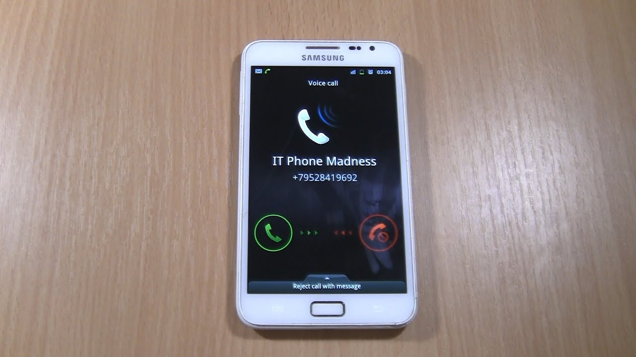 Over the Horizon Incoming Call Samsung Galaxy note 1 - YouTube