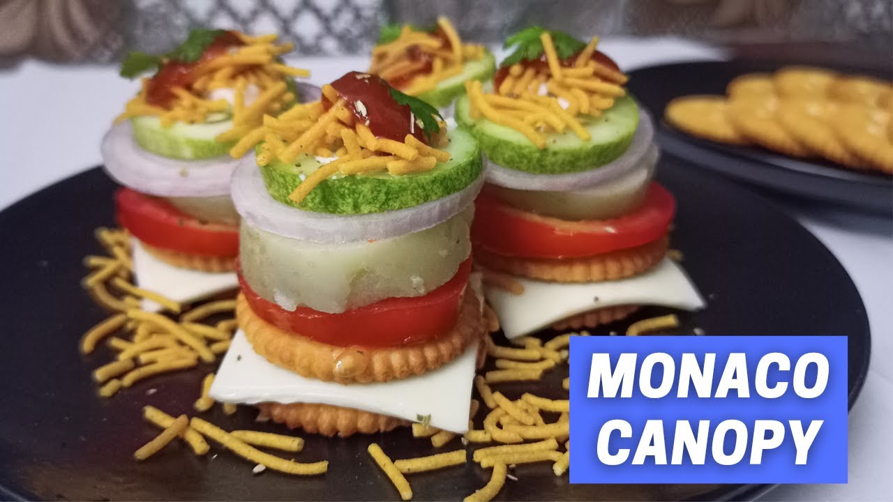 Tasty 2 Minutes Monaco Canopy Recipe | Cheese Monaco Bites | Easy Party ...