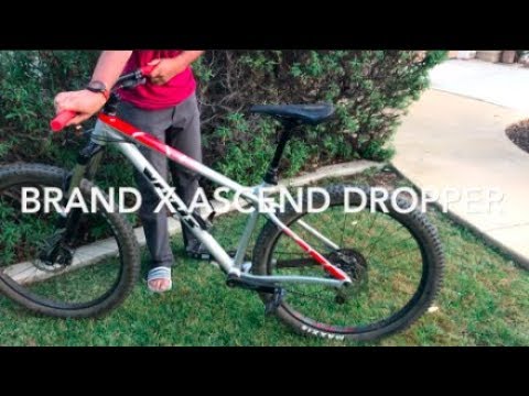 Brand X Ascend Dropper Post Unboxing + Install - YouTube