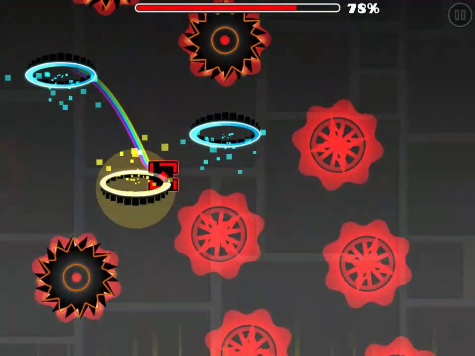 Geometry Dash Pt.7 Neon Sawblade Completed - YouTube