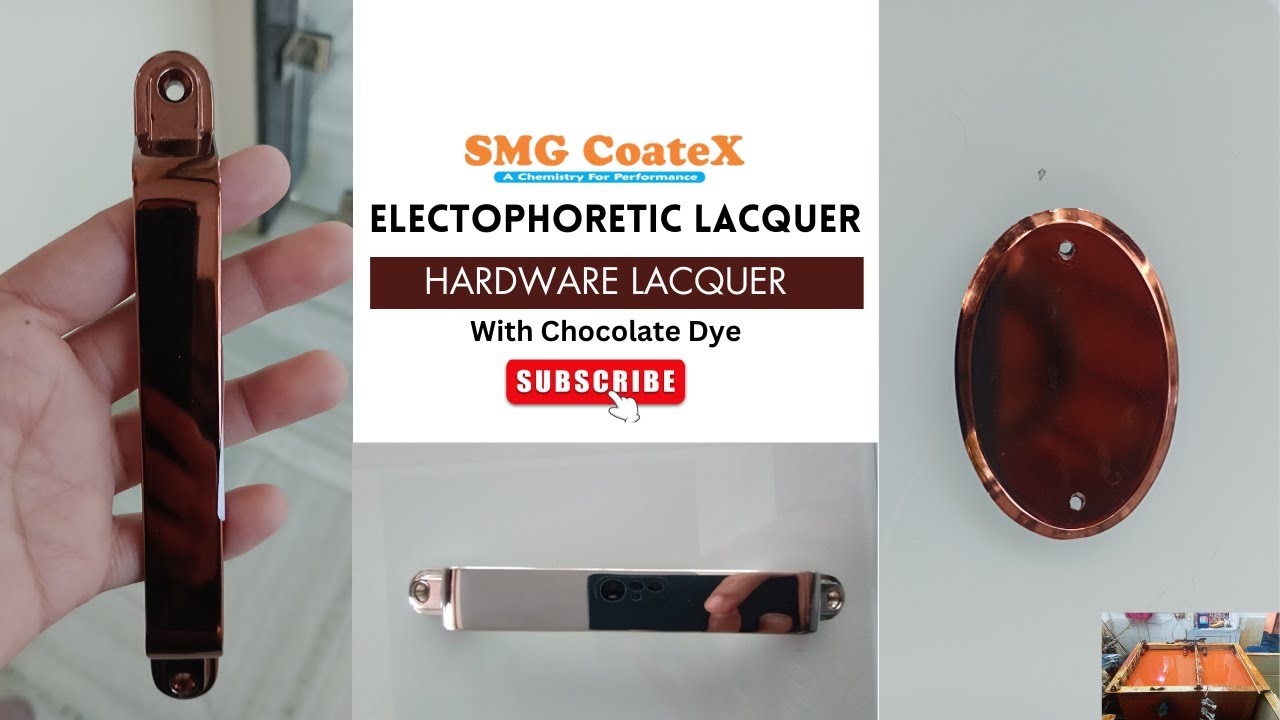Electophoretic hardware lacquer with chocolate dye#hardware glossy ...