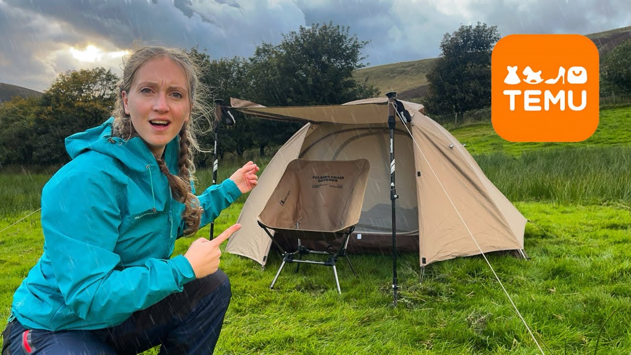 Surviving a Thunderstorm with ONLY TEMU Camping Gear - YouTube