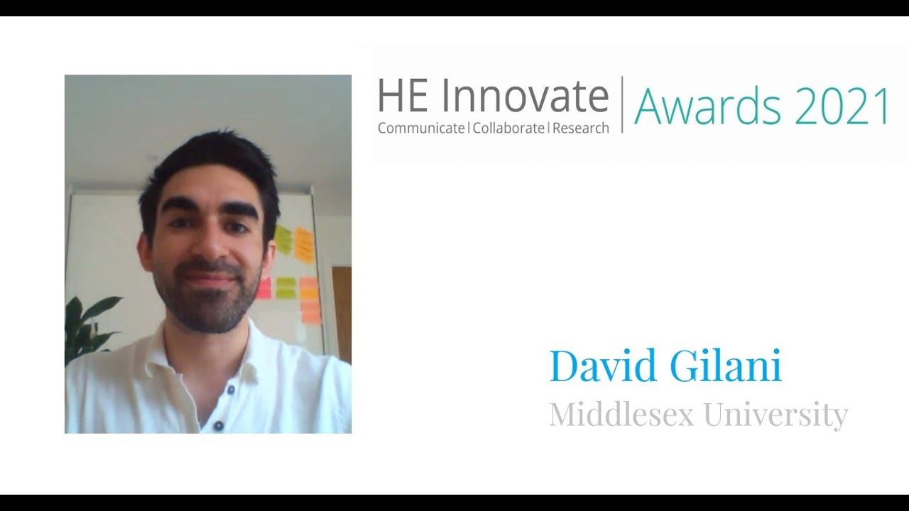 HE Innovate Awards 2021 – David Gilani, Head of Student Engagement ...