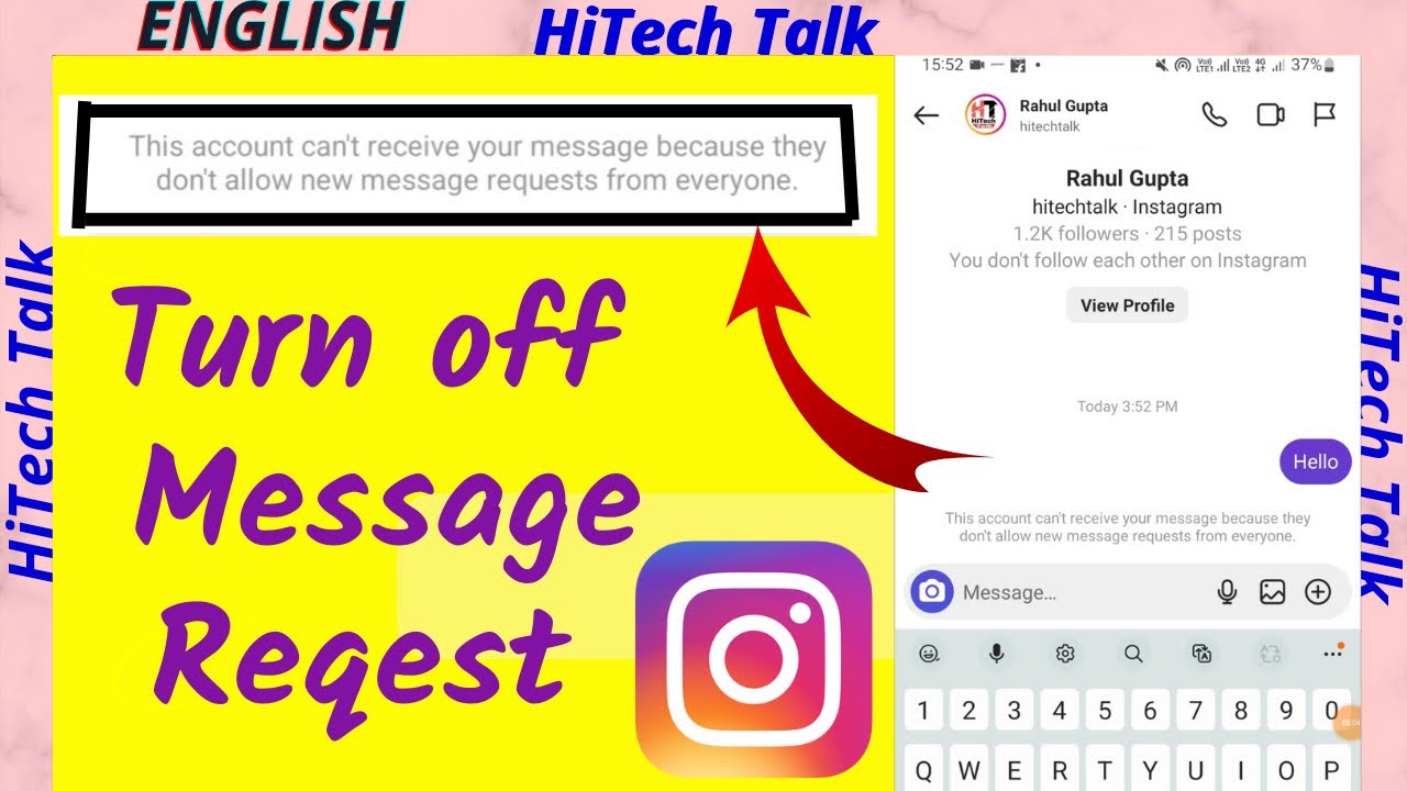 How to Turn of Message Request on Instagram 2023 | 100 percent - YouTube