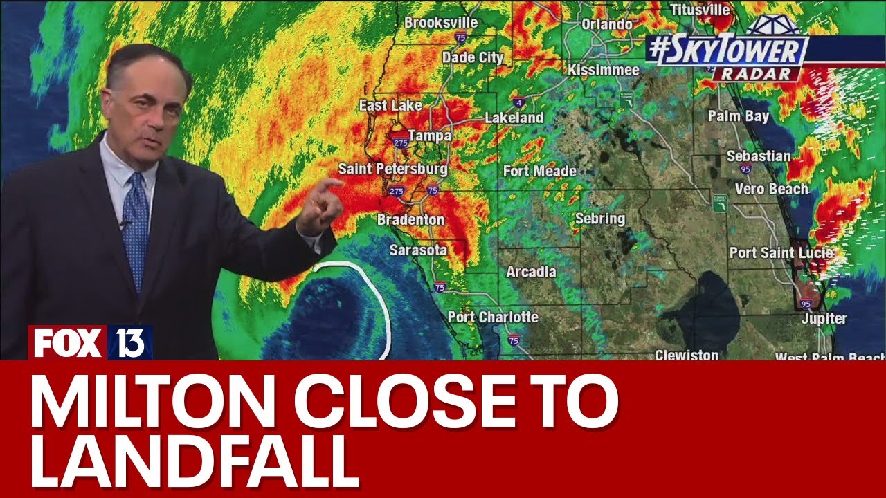 Hurricane Milton getting closer to landfall - YouTube