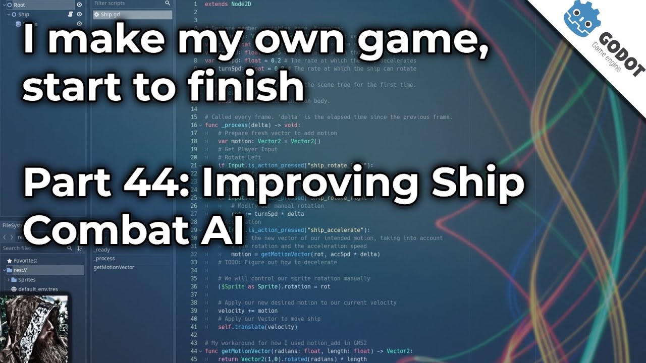 I make my own game, start to finish (Devlog) - Part 44: Improving Ship ...