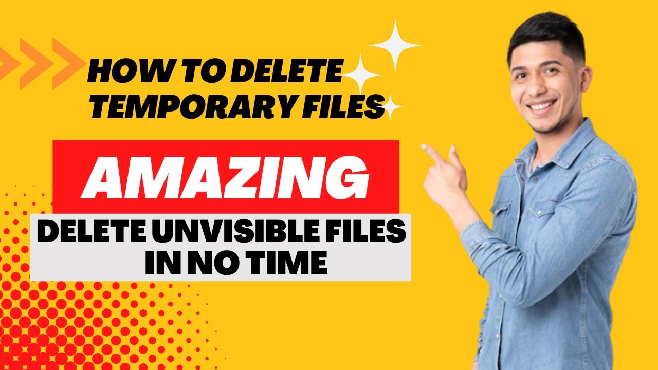 How To Delete Temporary Files Youtube