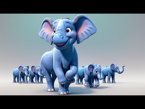 Magical Elephant Dance And Joyful Song | Elephant Dance | @GigglingKidSongs - YouTube
