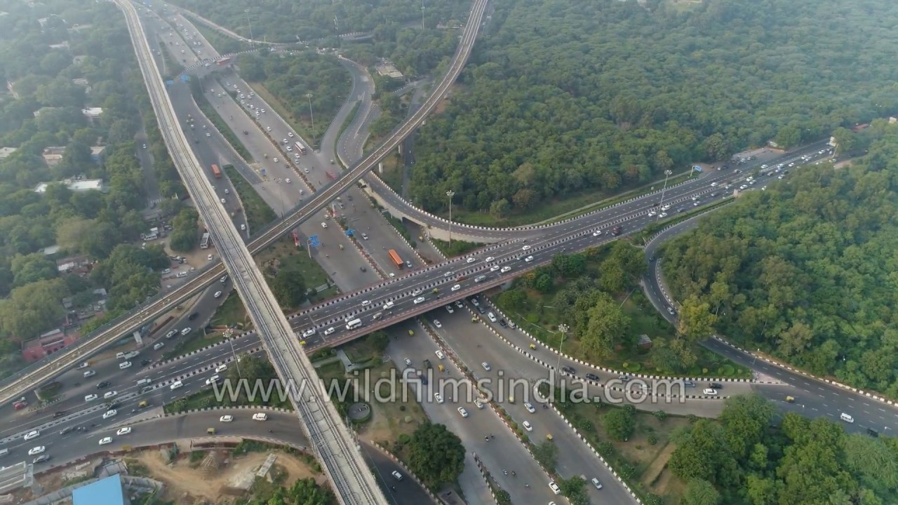 Dhaula Khan: Fly over Delhi's busiest traffic intersection - YouTube