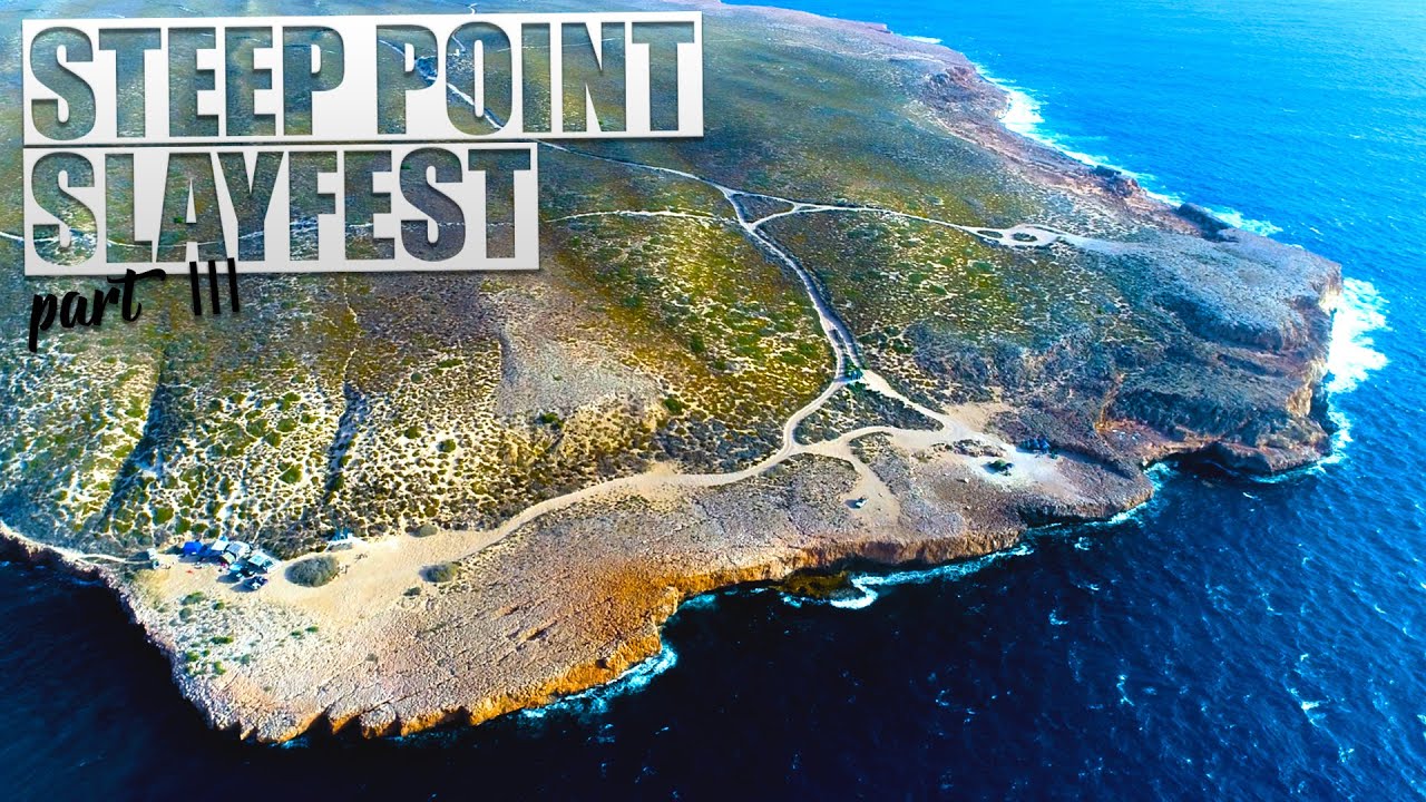 WILD WEATHER forces us to fish the CLIFFS // Steep Point Beach camp ...