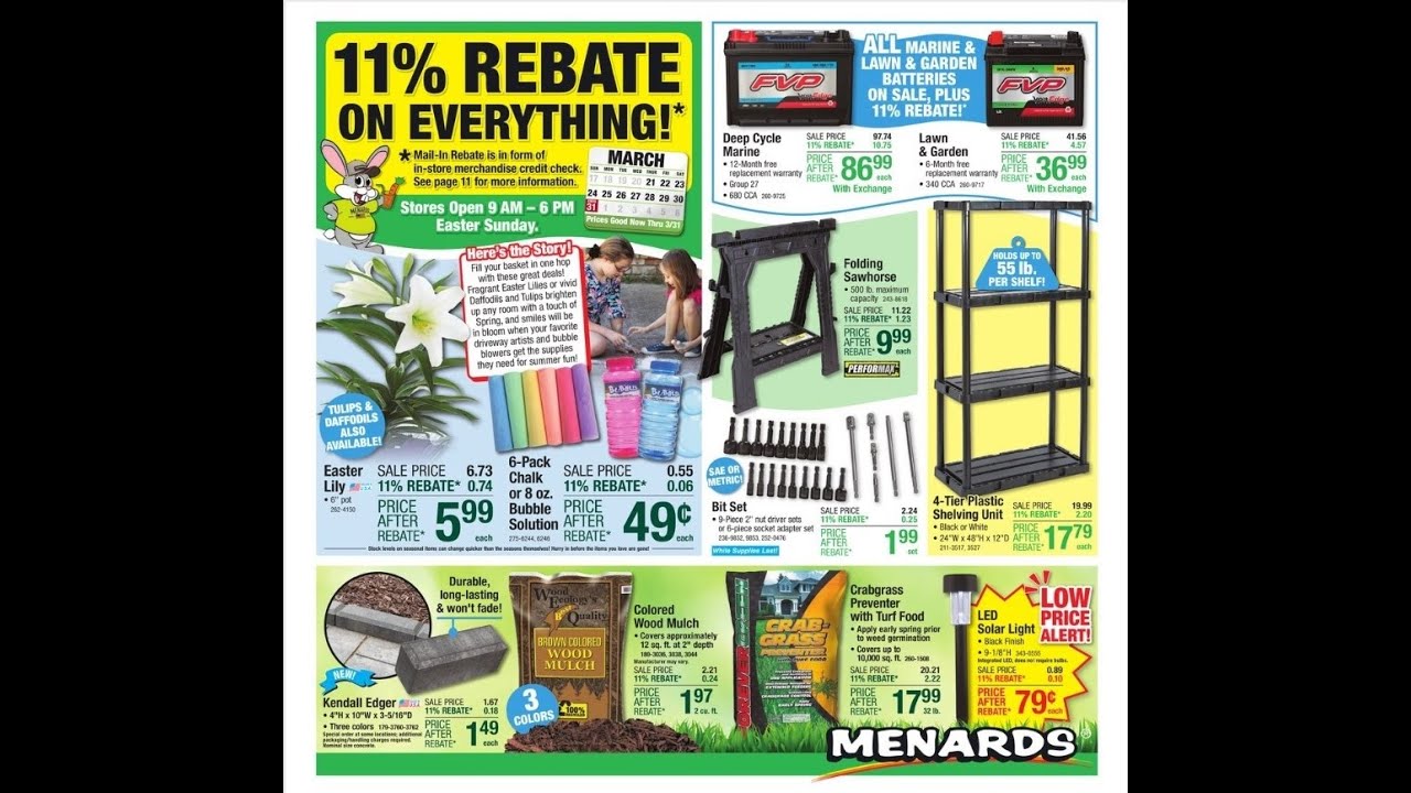 Menards Weekly Ad March 21 – March 31, 2024 - YouTube