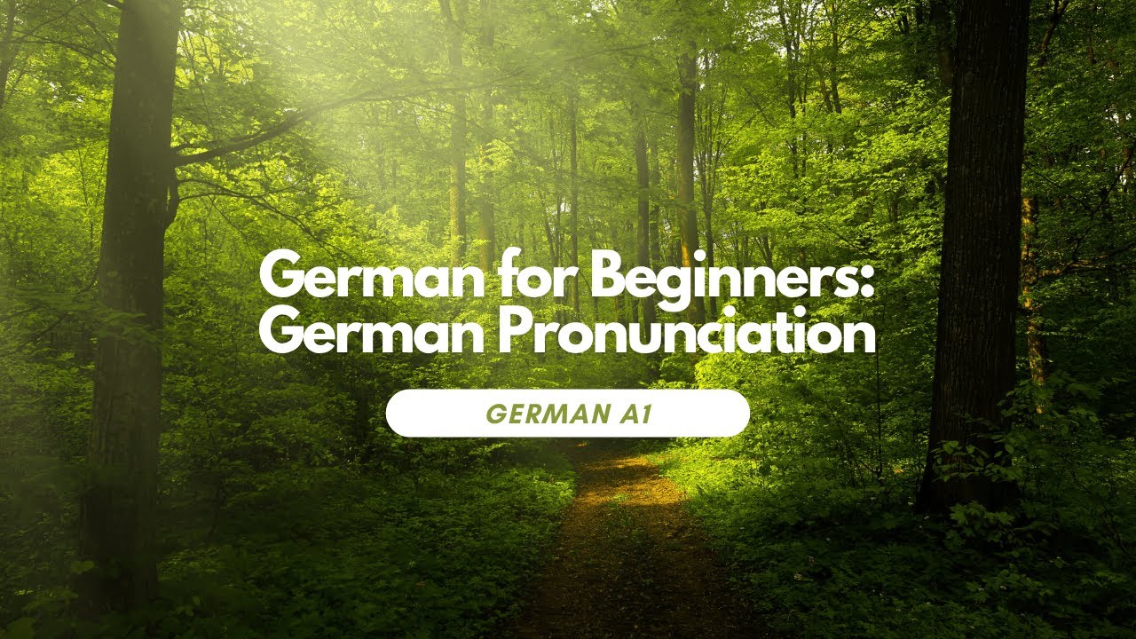 German for Beginners: German Pronunciation - YouTube