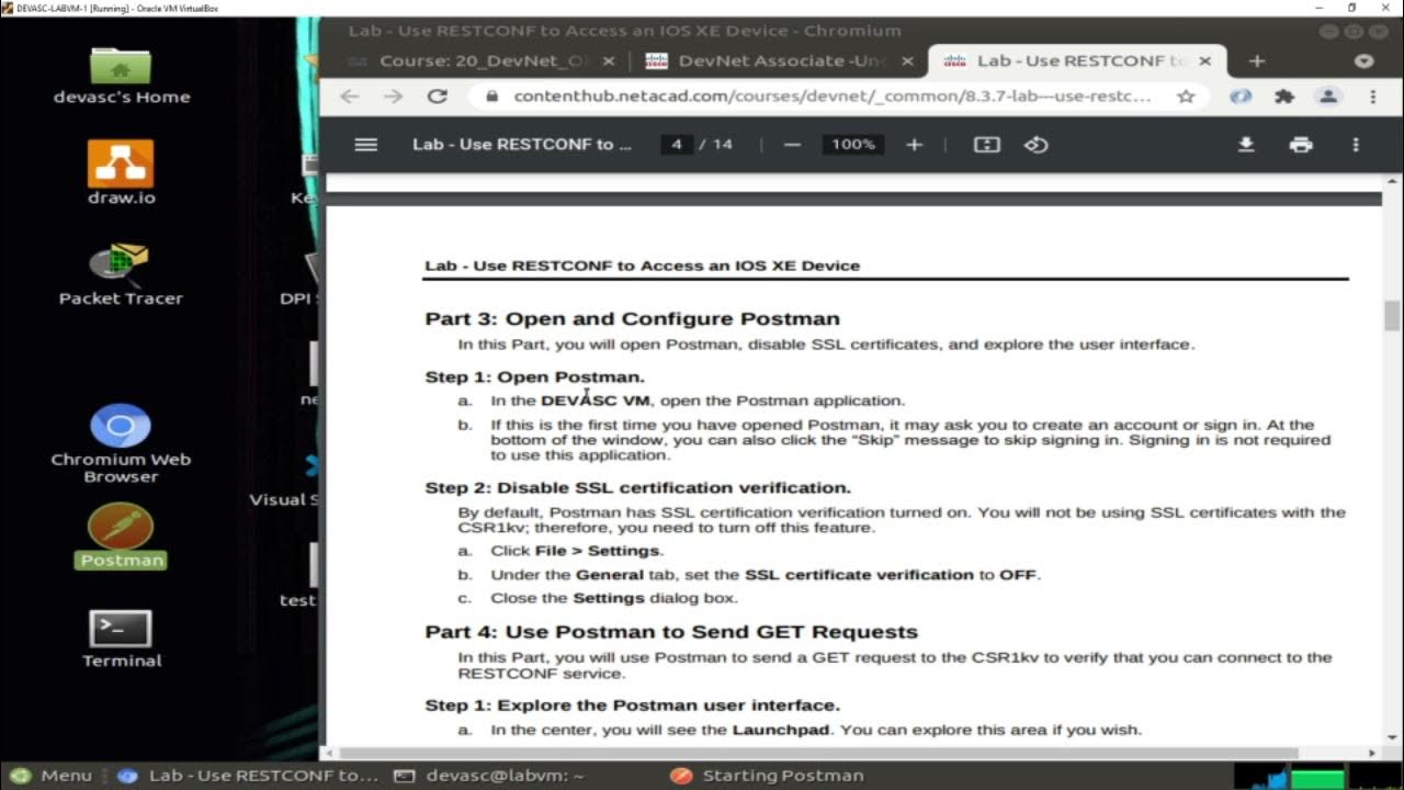 8.3.7 Lab - Use RESTCONF to Access an IOS XE Device - YouTube