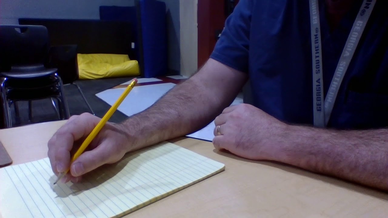 Hand position for writing - YouTube