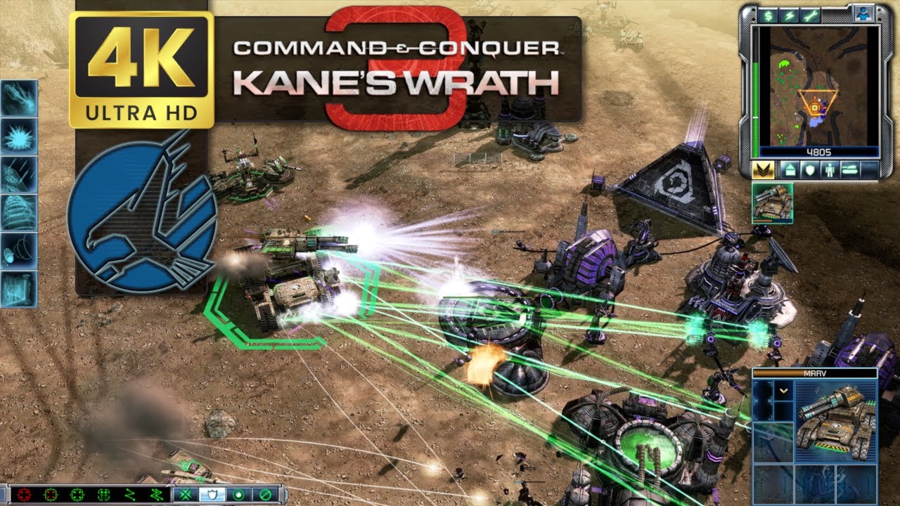 Steel Talons vs Black Hand in Badlands - C&C 3: Kane's Wrath in 4k UHD ...