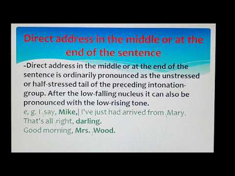 Intonation of Direct Address Ibragimova S - YouTube