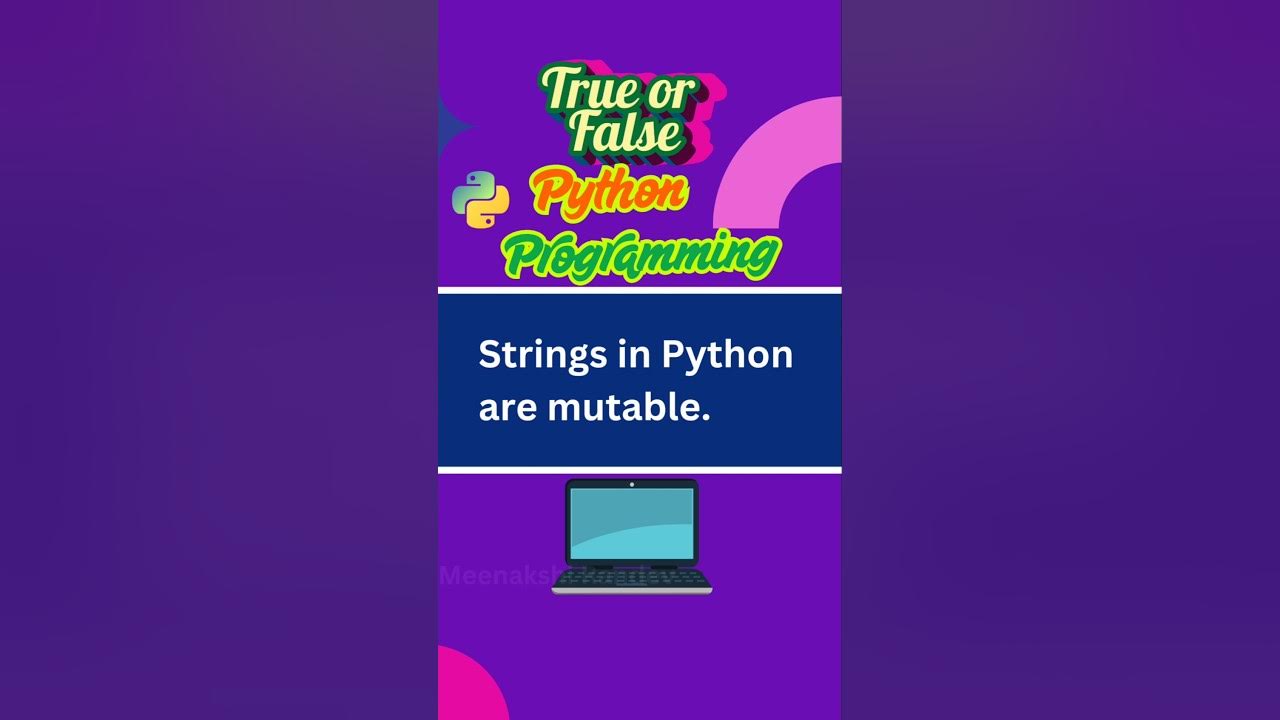 Python Programming Interview Computersciece Python Pythonprogramming Trueorfalse