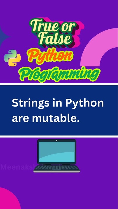 Python Programming #interview #computersciece #python #pythonprogramming #trueorfalse # ...