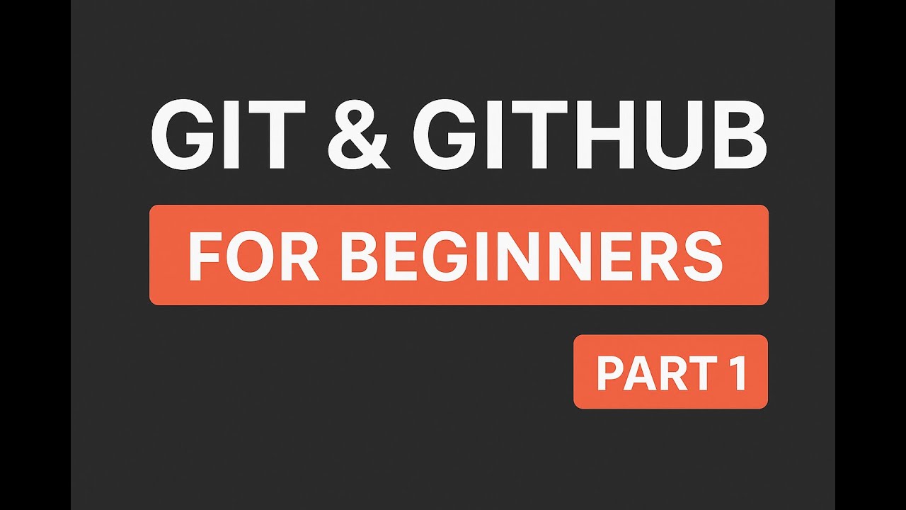 Introduction to Git and GitHub | Part 1: Fundamental Concepts and Installation - YouTube