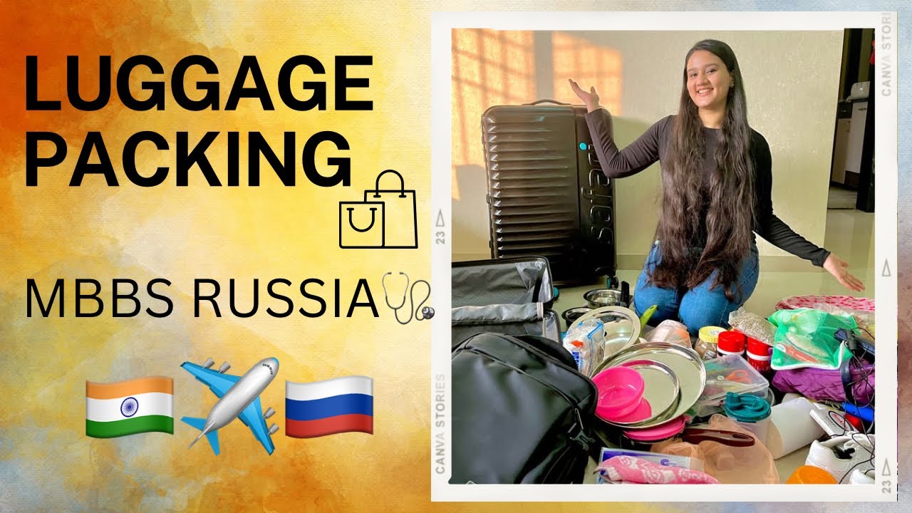 Things to pack while going to Russia for MBBS🩺🇷🇺 | Luggage Packing ...