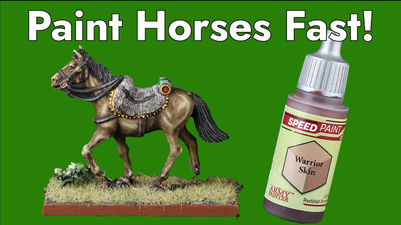[SPEEDPAINTING HORSES] Fast & Easy Technique for Miniature Wargaming ...