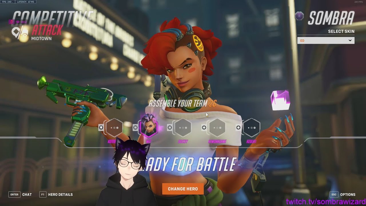 Sombrawizard Sombra Overwatch 2 Gameplay Season 9 Top 500 Youtube
