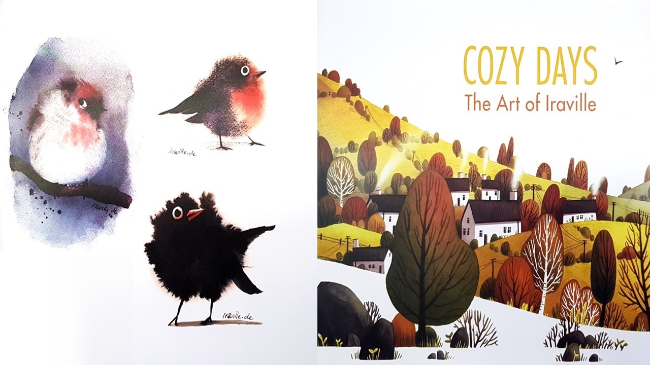 COZY DAYS the Art of Iraville in Watercolor | Art Book Review - YouTube