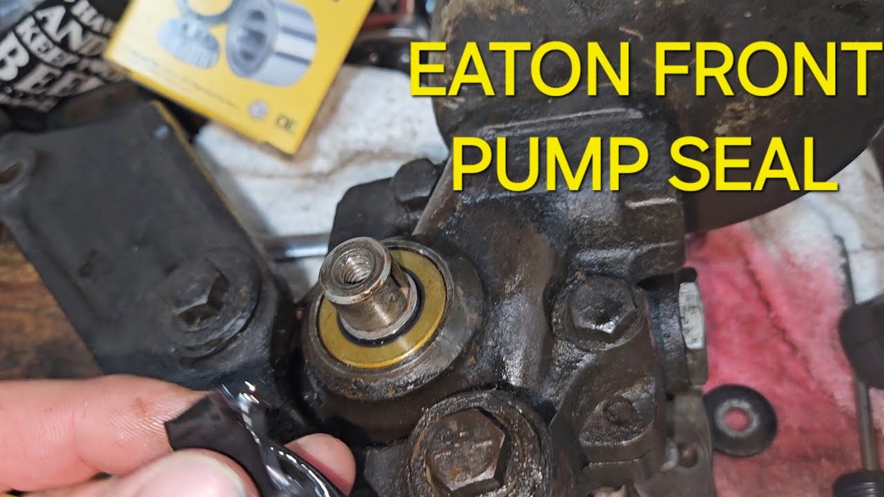 How to: Replace front shaft seal on Ford, Eaton power steering pump ...