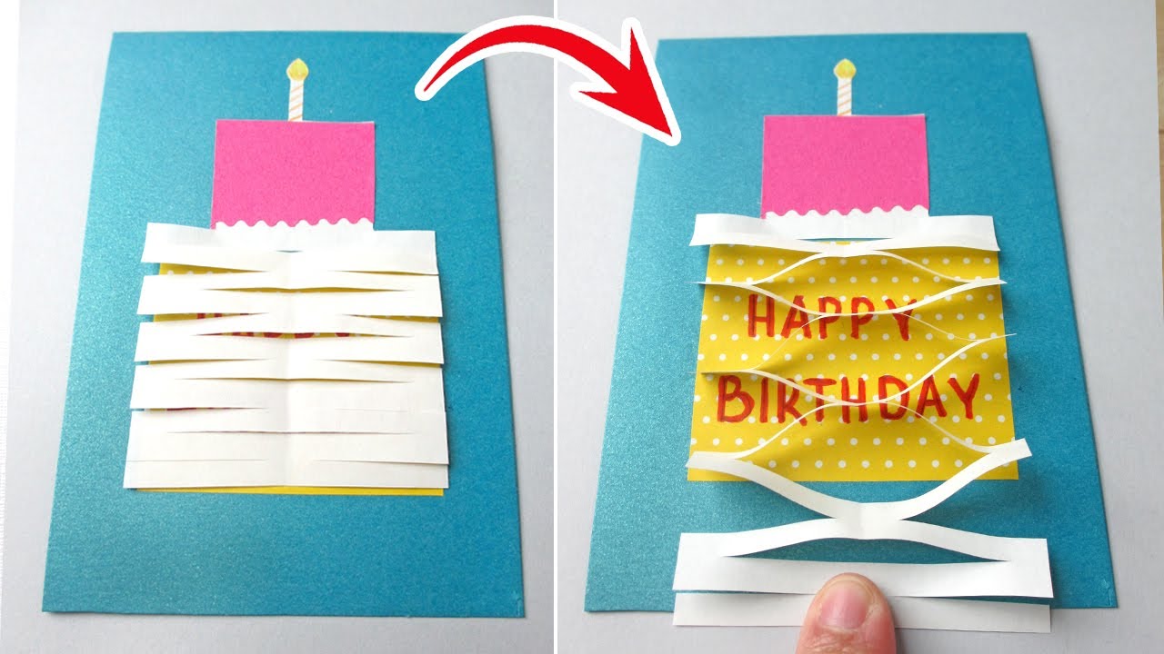 Easy DIY Magic Birthday card / Hidden Message | How to make Birthday ...