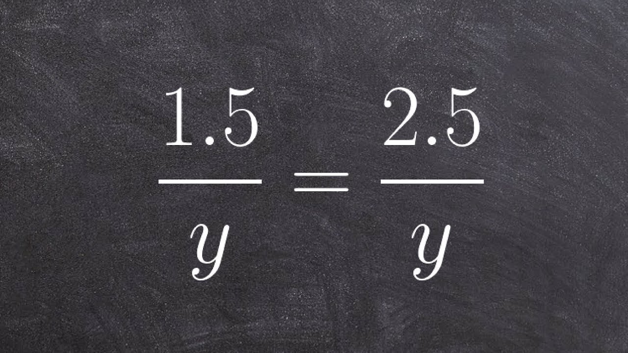 Solving a proportion by cross multiplication with decimals - YouTube