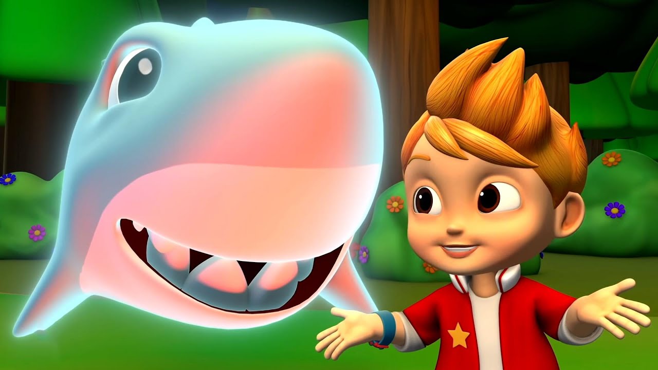 Scary Flying Shark, Spooky Cartoon, Halloween Nursery Rhyme Videos For ...
