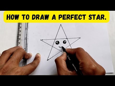 How to draw a perfect star - YouTube