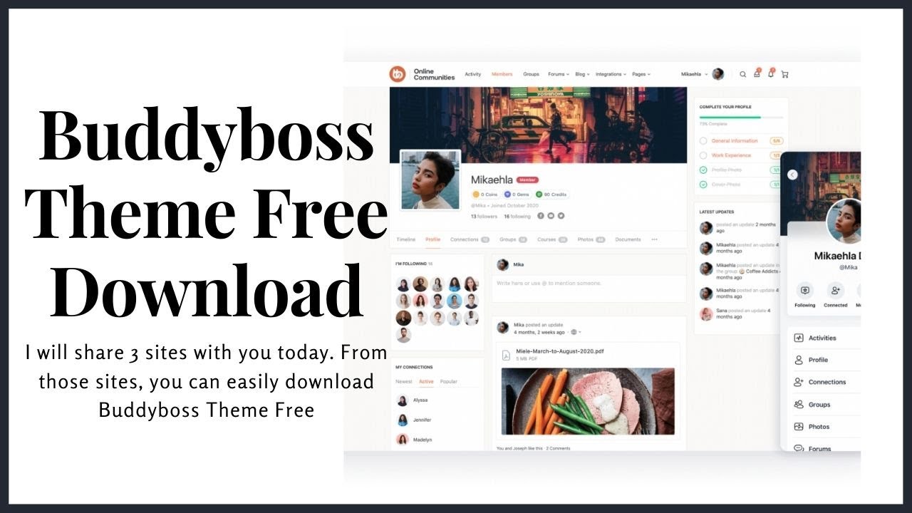 Buddyboss Theme Free Download - YouTube