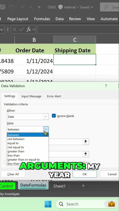 Custom Data Validation: Excel Tips and Tricks - YouTube