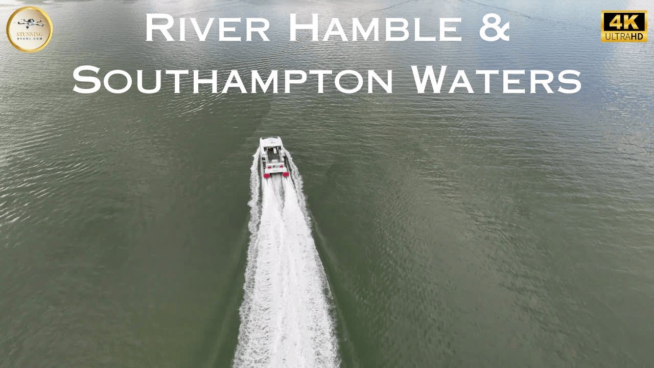 Captivating Aerial Perspectives of the River Hamble & Southampton ...