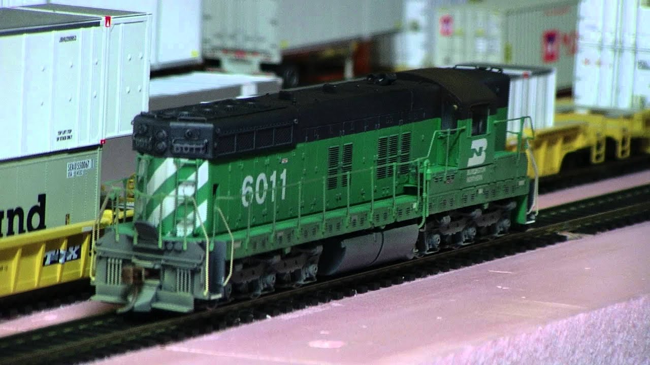Custom Weathered BLI SD7 BN #6011 with QSI Sound - YouTube