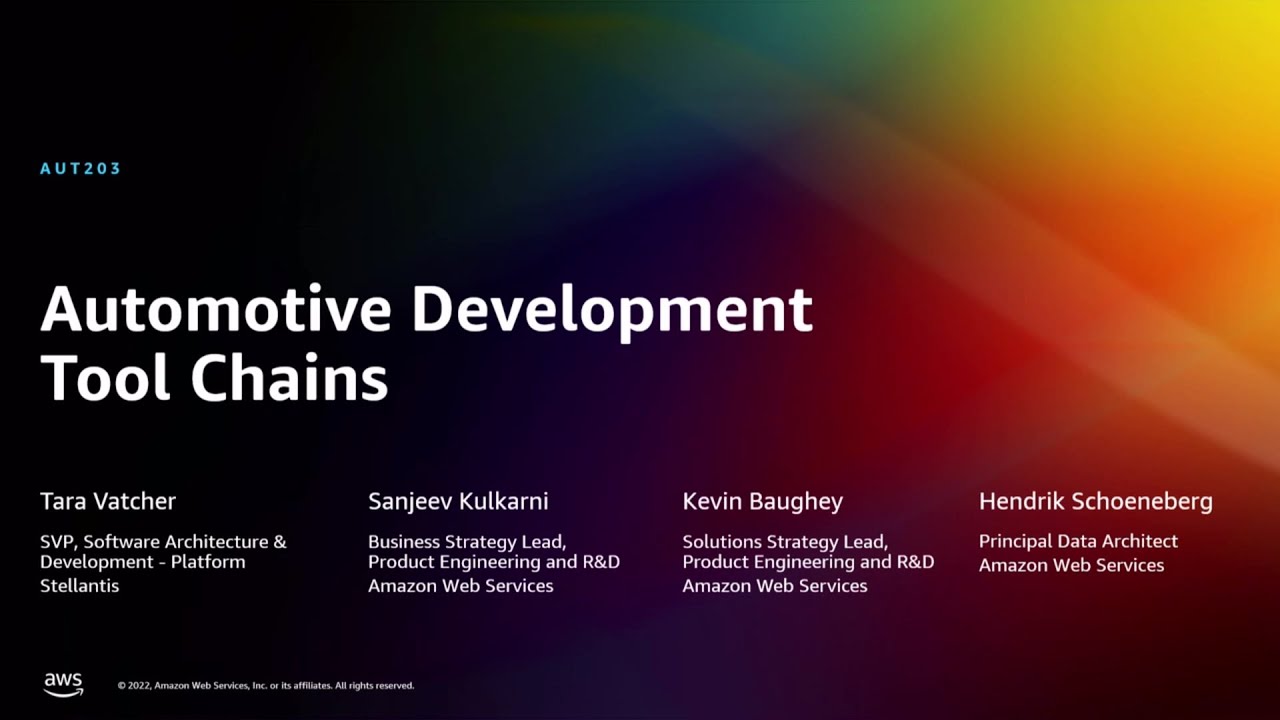 AWS re:Invent 2022 - Automotive development tool chains (AUT203) - YouTube