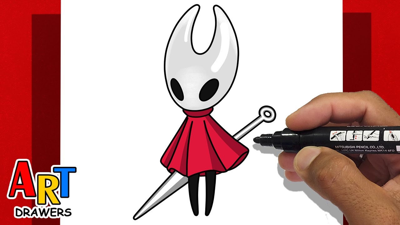 How To Draw HORNET - Hollow Knight Silksong ( EASY ) - YouTube