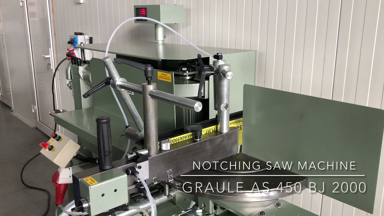 Graule AS 450 NOTCHING SAW MACHINE - YouTube