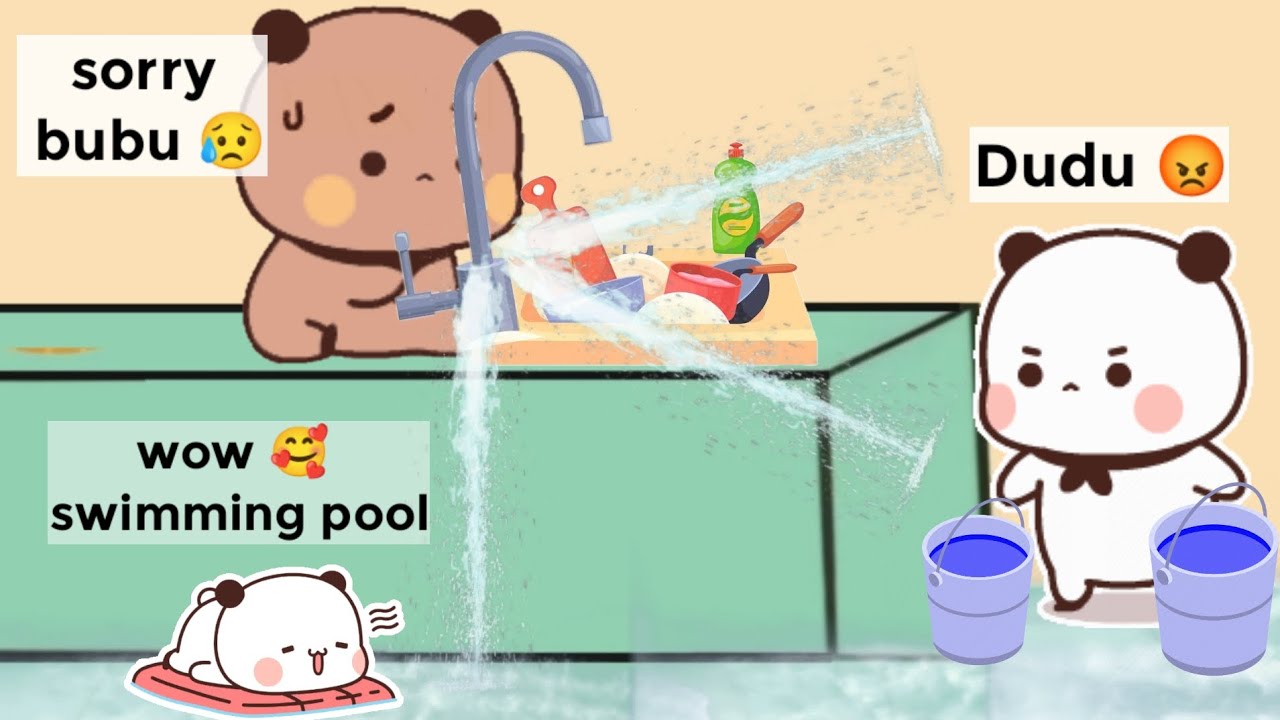 Bubu Dudu's house filled with water | | bubu dudu cartoon | | bubu dudu channel - YouTube