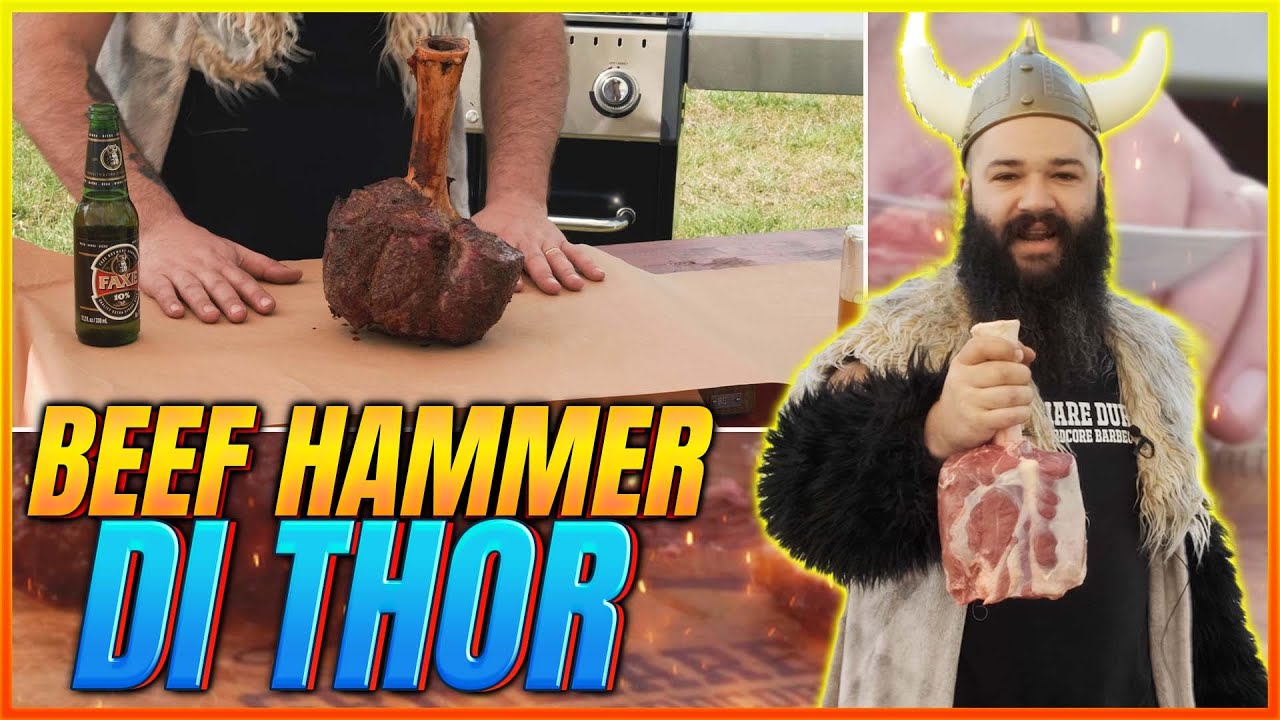 Beef Hammer di Thor | Ricette con la Birra - Grigliare Duro - YouTube