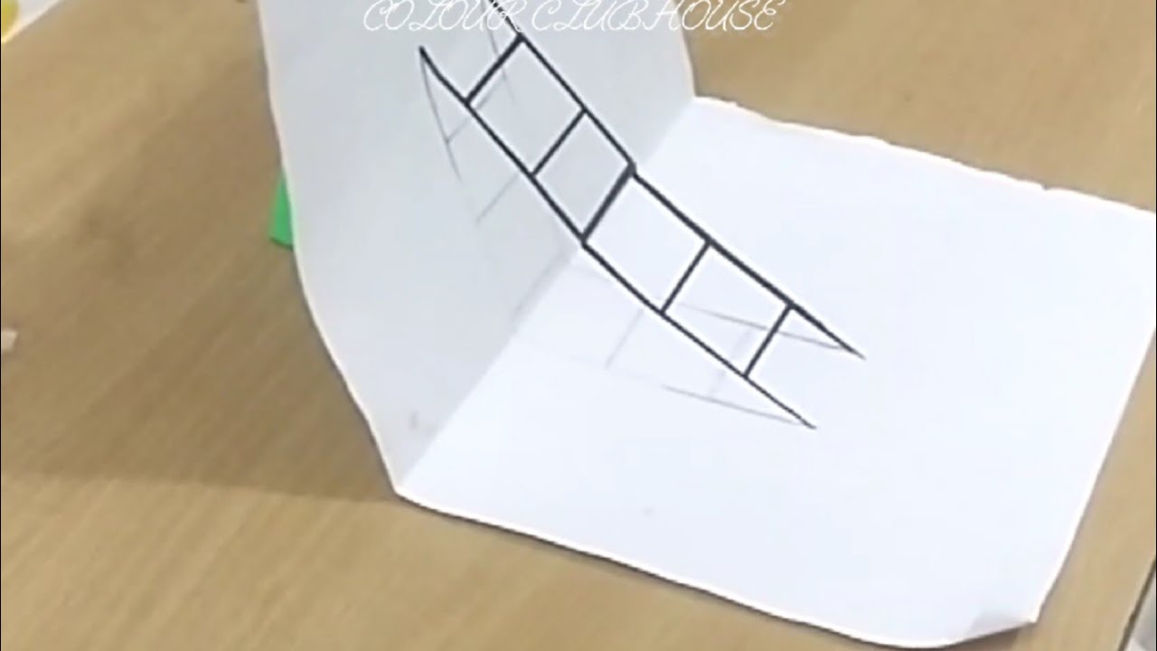 Easy 3D Stairs Drawing | How to Draw 3D Stairs on Paper | Simple ...