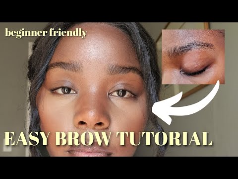 SUPER QUICK AND EASY EYEBROW TUTORIAL | BEGINNER FRIENDLY |FLUFFY ...