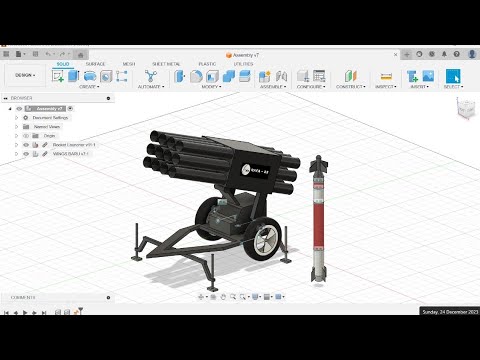 FINAL PROJECT ENGINEERING DRAWING - ROCKET & ROCKET LAUNCHER | FUSION ...