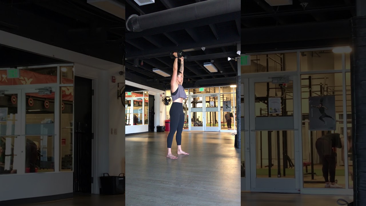 Dumbbell Squat to Overhead Press - YouTube