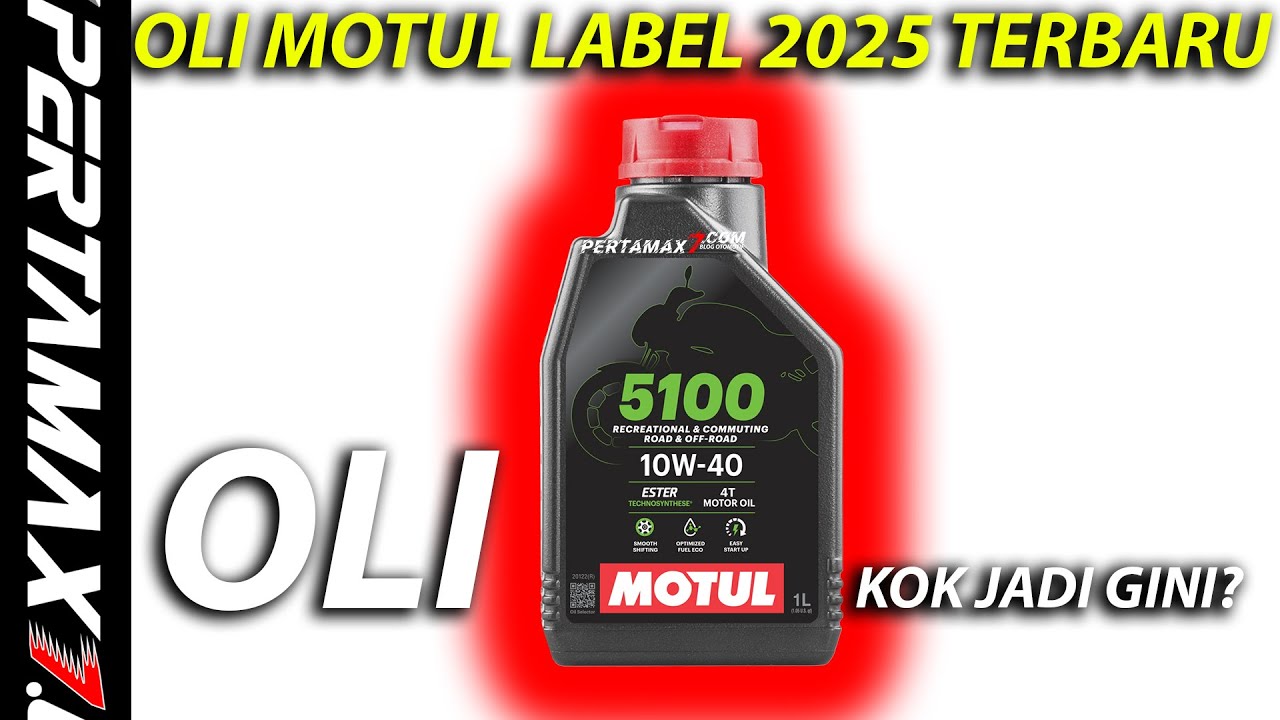 Label Baru Oli Motul Botol 2025 Terbaru Kemasan Scooter Expert, 5100 ...