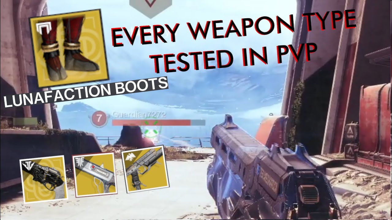 Testing EVERY WEAPON ARCHETYPE with LUNAFACTION BOOTS in PVP (Insane ...