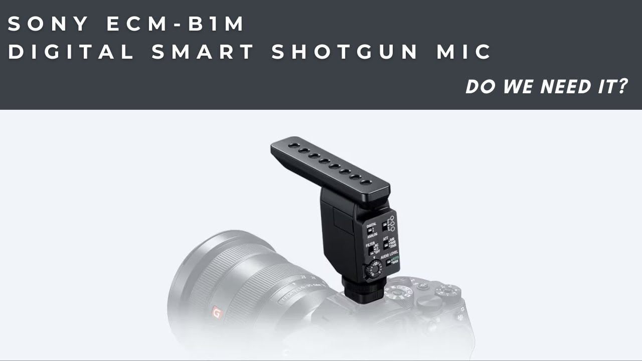 Maximize your sound quality with the Sony ECM-B1M shotgun mic! - YouTube