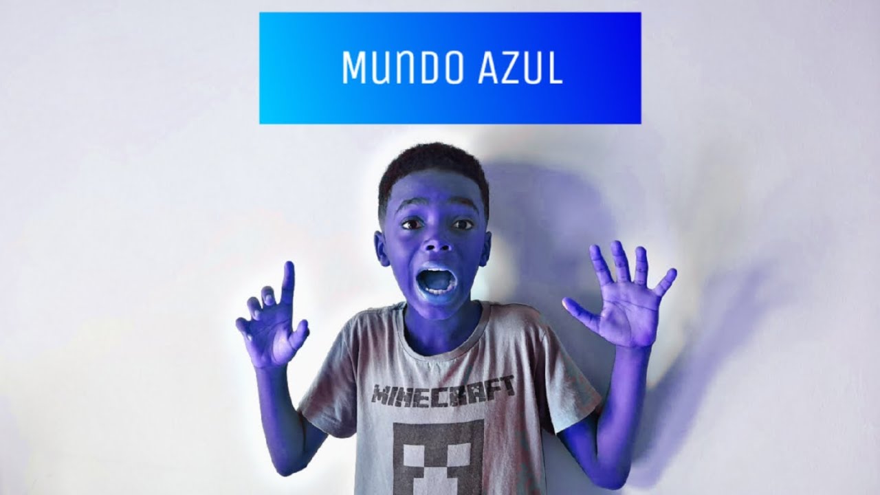 24H SOBREVIVENDO EM UM MUNDO AZUL!!! - YouTube