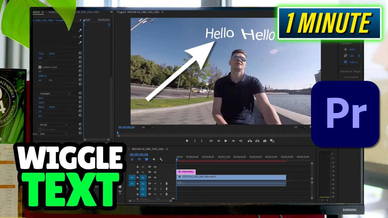 How to Make Text Wiggle in Premiere Pro | WIGGLE TEXT Effect - YouTube